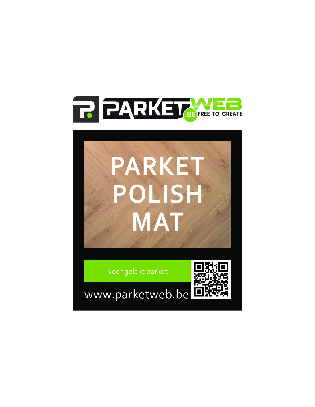 Parketweb polish mat voor gelakte vloeren 1 liter